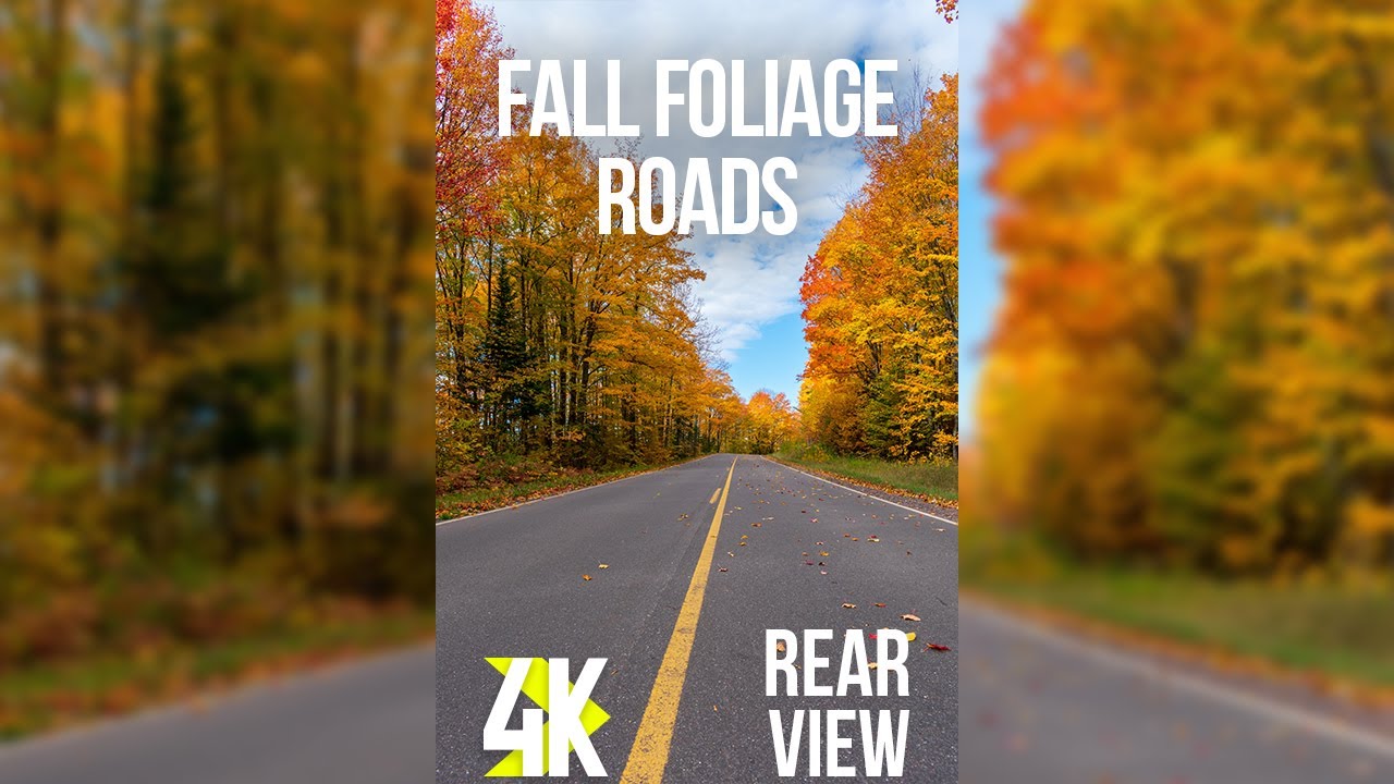 Stunning 4K HDR Autumn Drive (Rear View) | North Cascades NP Fall ...