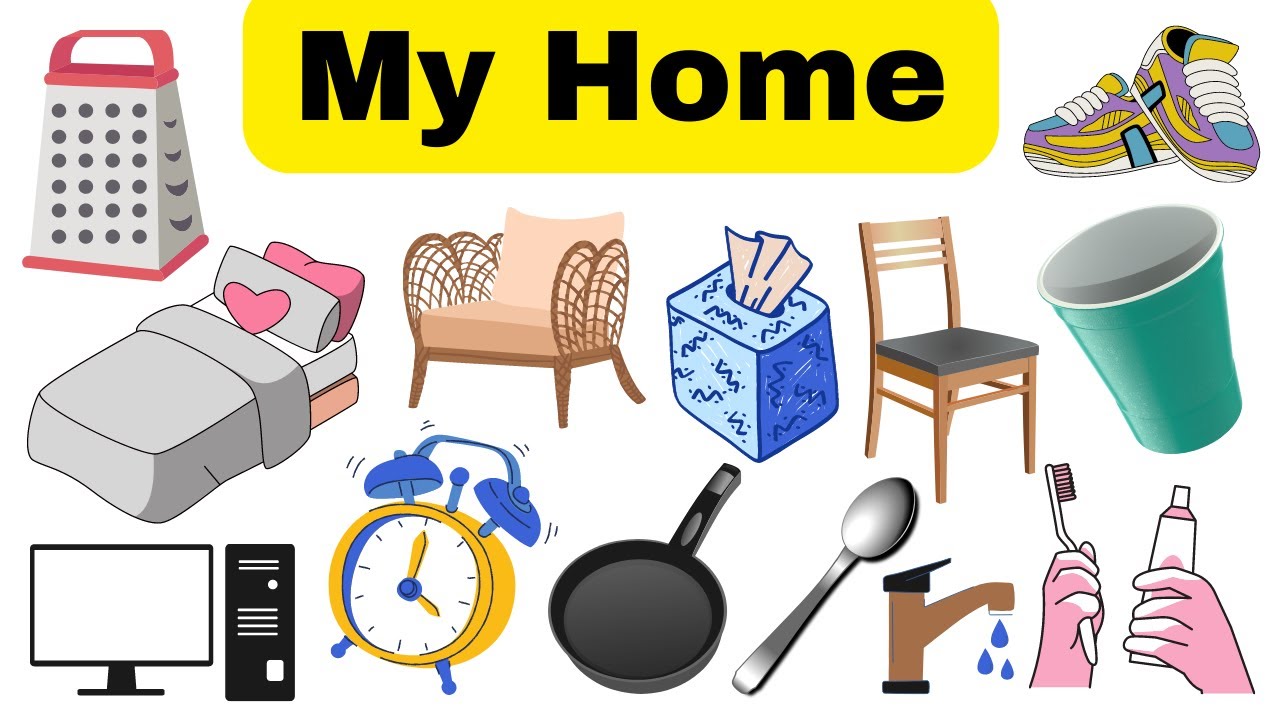 Kids Vocabulary | My Home in English | Kids Songs | My Home | Basic ...