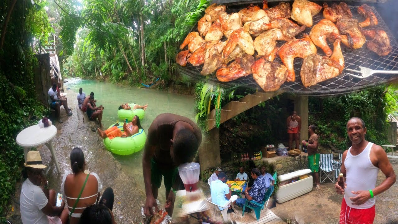 WILD RIVER PARTY IN JAMAICA [ CHAOS IN THE KITCHEN ] 😲 #adventure #food ...
