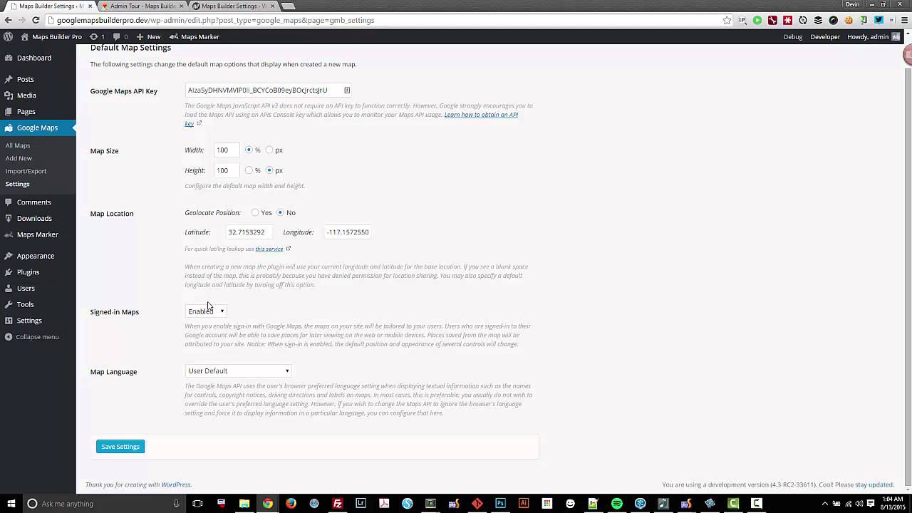 Maps Builder Pro - Settings Overview - YouTube