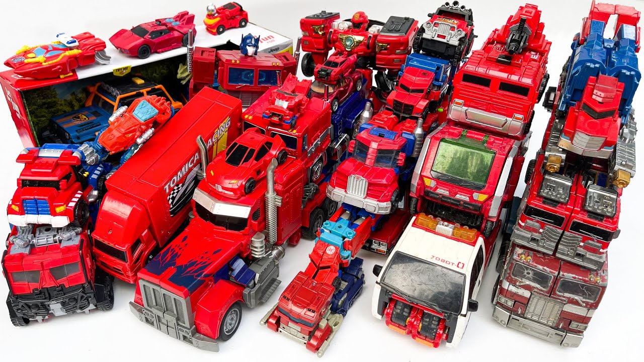 OPTIMUS PRIME Transformers Red Color Robot Car Toy Transport: DINOSAUR ...