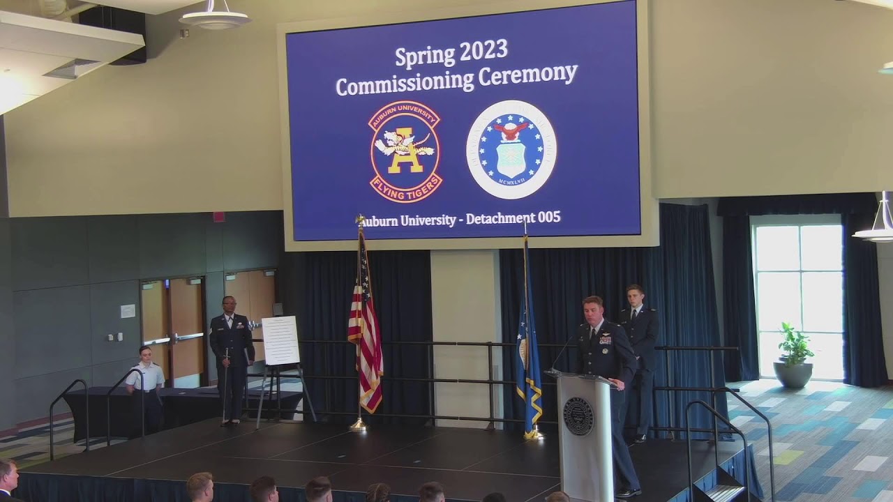 AFROTC Detachment 005 Spring Commissioning - YouTube
