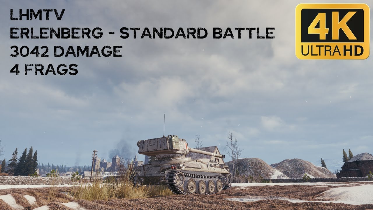 LHMTV 3,0k damage 4 frags on Erlenberg - World of Tanks - YouTube