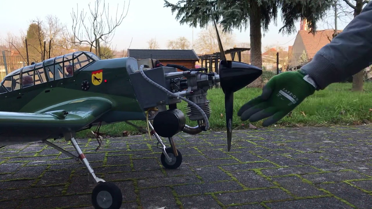 Black Horse Stuka DLE30 - YouTube