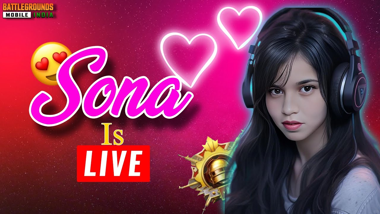 😍 RUSH WITH AKM QUEEN 😅 | SONA GAMING | BGMI LIVE | iPhone 13 #girlgamerlive #bgmilive #bgmi ...