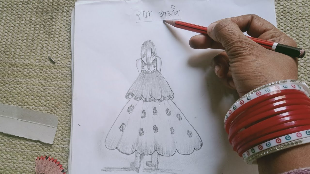 drowning art pencil girl simple ||drowning art pencil simple easy girl ...