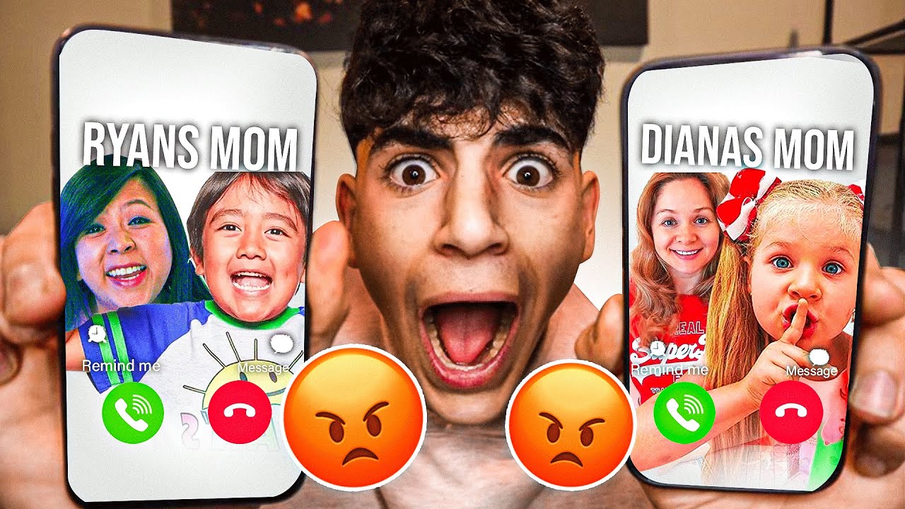 DO NOT CALL RYAN'S WORLD MOM AND KIDS DIANA SHOW MOM AT THE SAME TIME ...