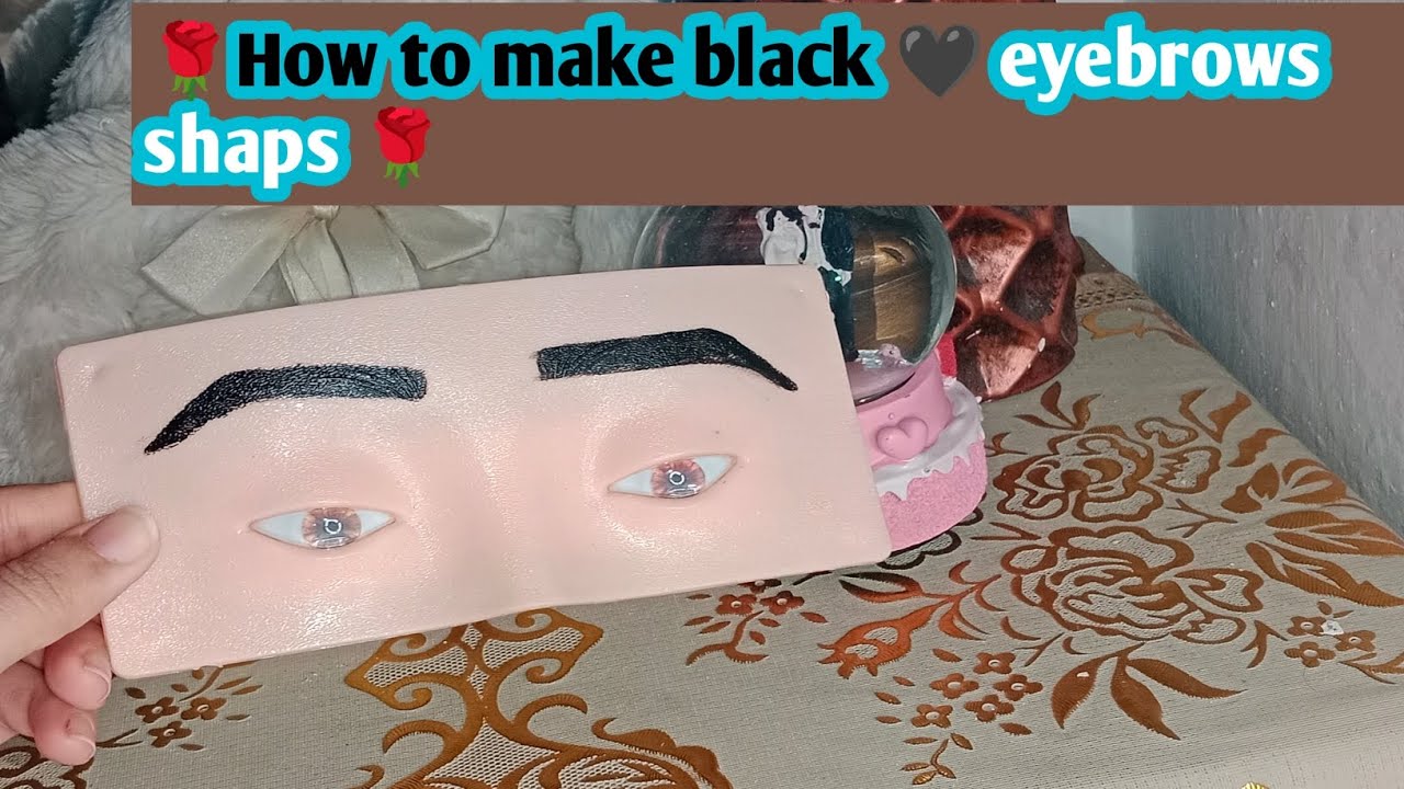 very simple and easy black eyebrows shaps 🌹 tutorial 💐 how to make ...