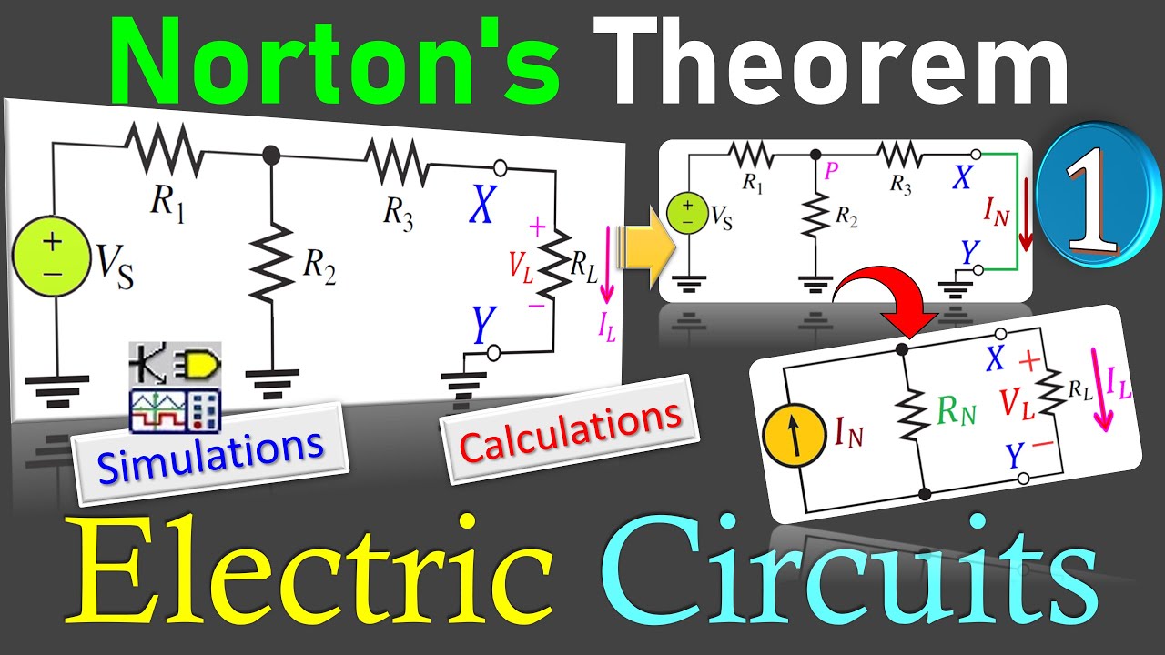 DC Electric Circuits 🌟 Norton's Theorem - Load Current & Voltage 💡 ...