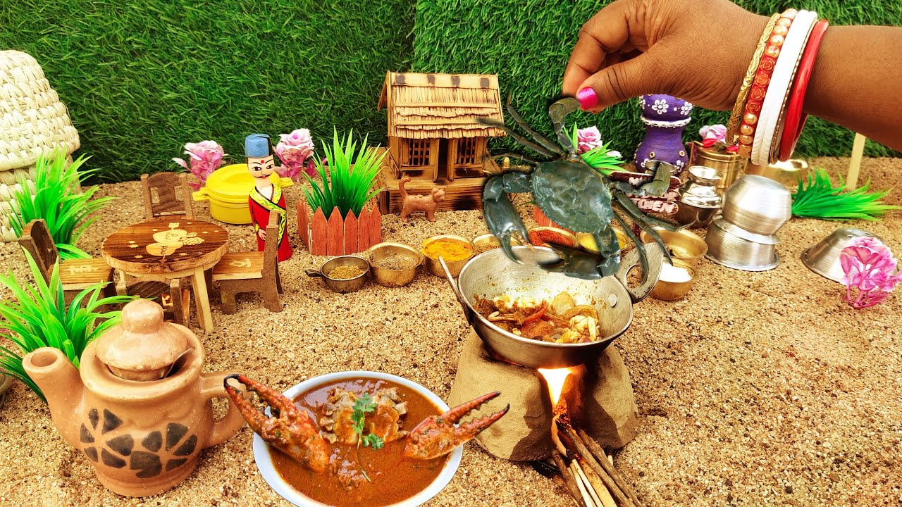 Miniature Crab Curry 🦀🦀🦀 | How to make Crab Curry | 😋😋 | Crab curry ...