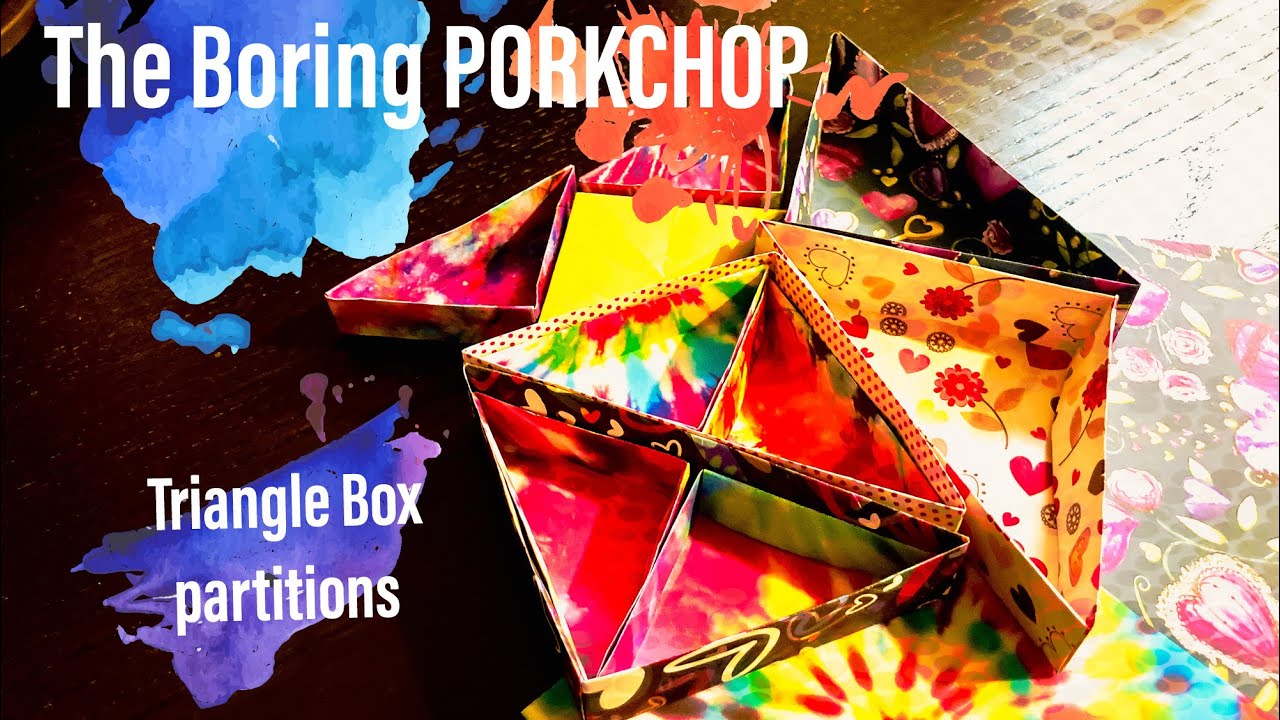 #StayHome How to make a DIY Origami Triangular Box Partitions #WithMe ...