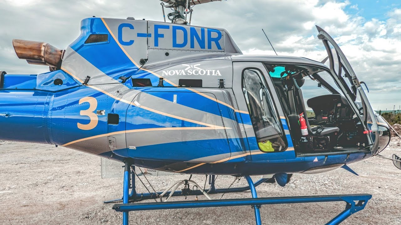 A DNR Helicopter Drops Water On A Forest Fire In Hammonds Plains - YouTube