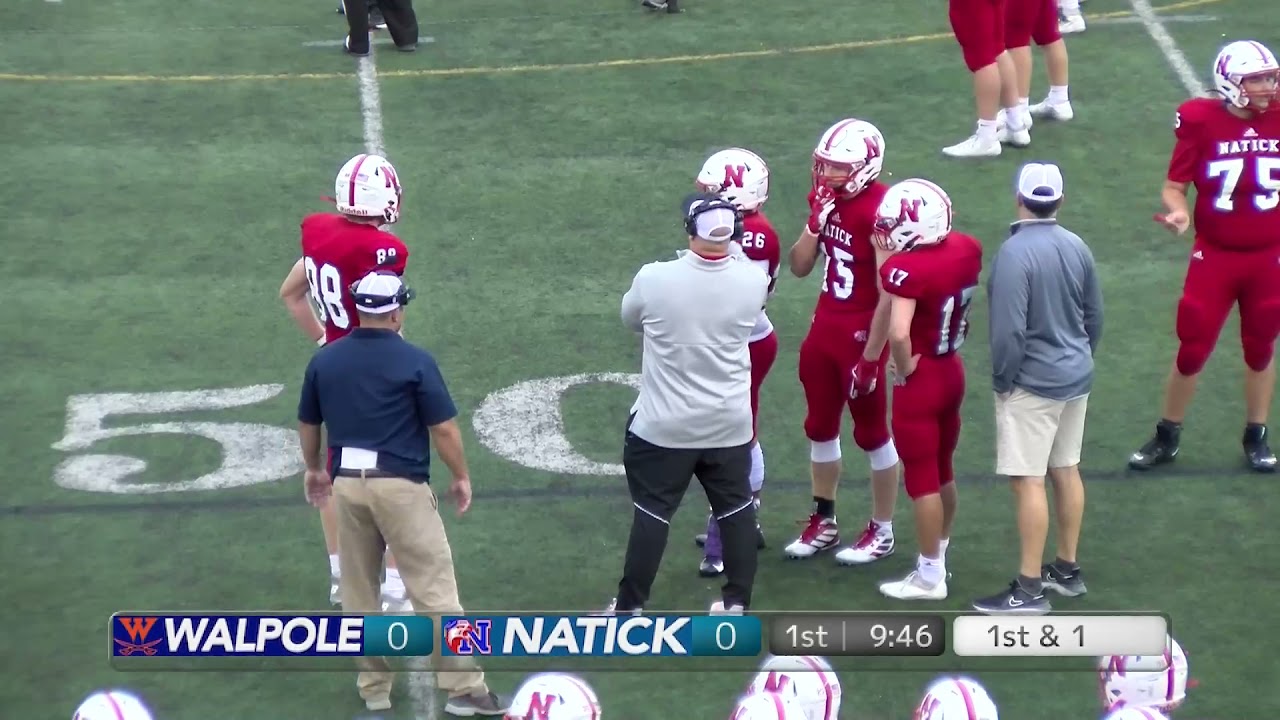Walpole High School Football vs. Natick - YouTube