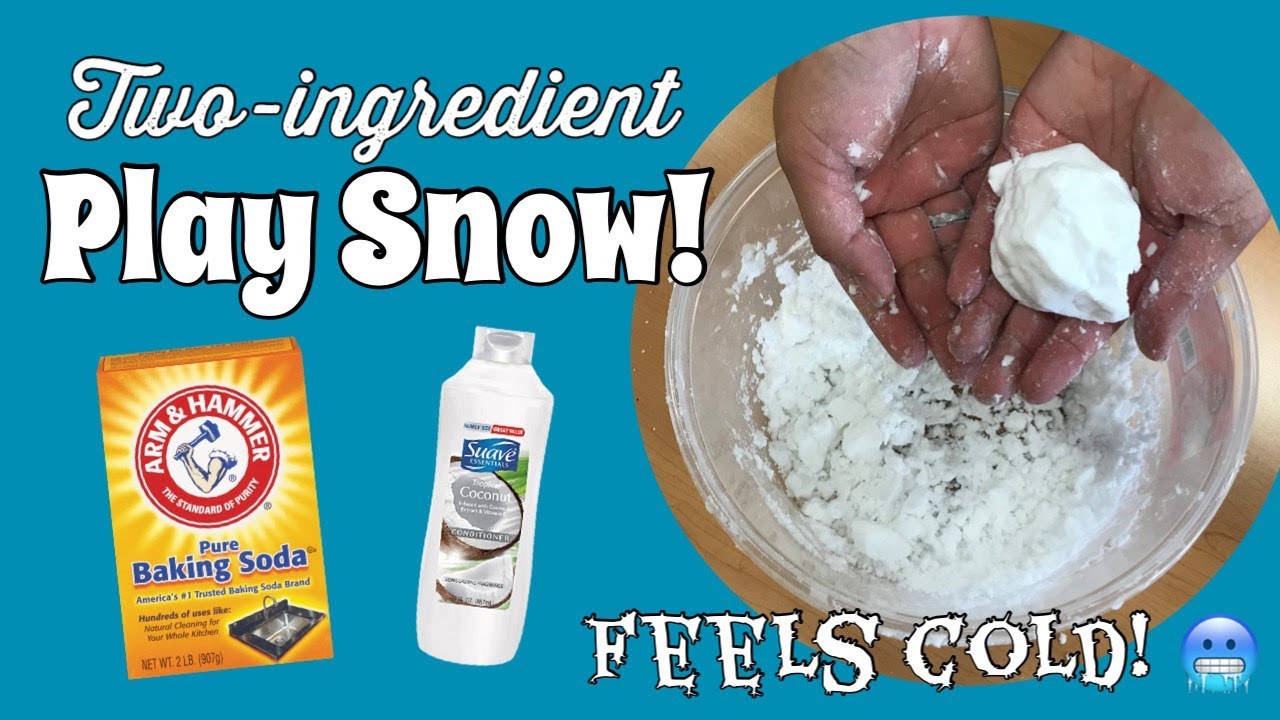 Make Cold Play Snow at Home! Two ingredient sensory snow - YouTube