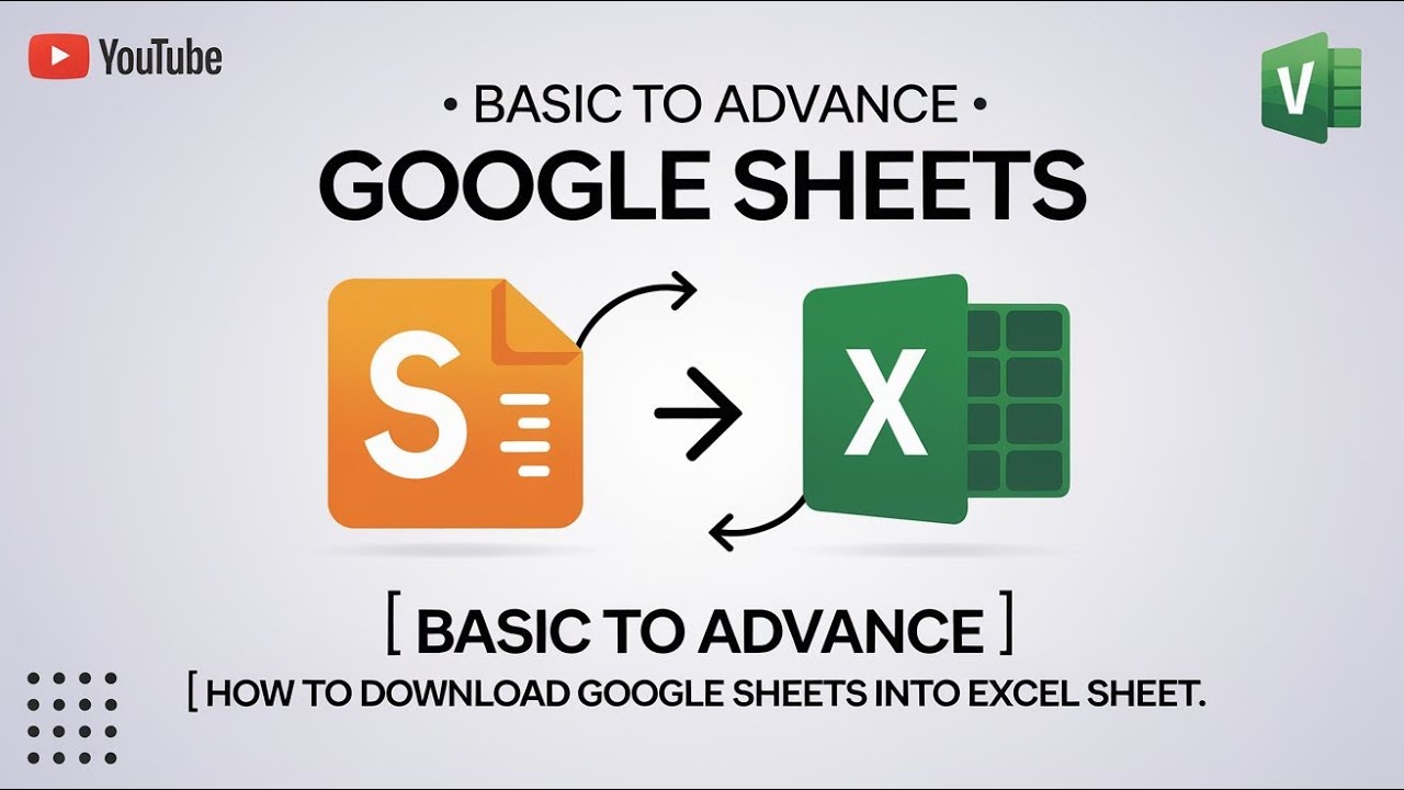 basic To advance google sheets | how to download google sheets into ...