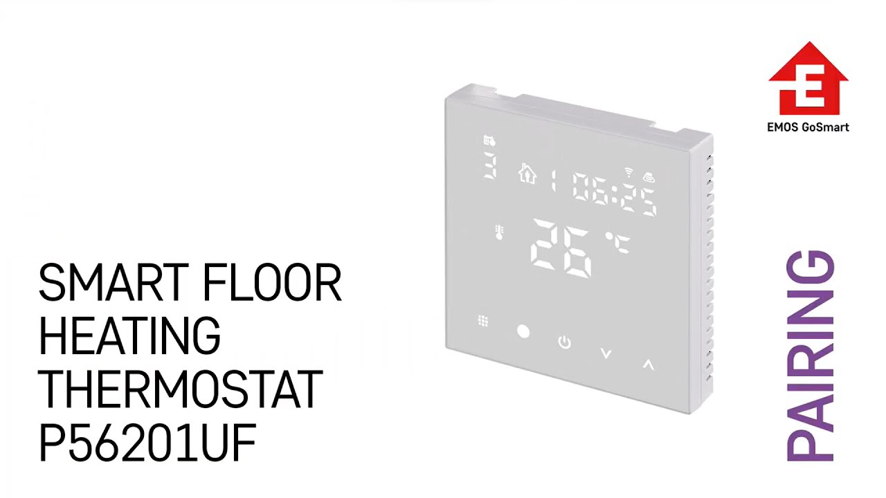 Pairing: Smart floor heating thermostat | EMOS P56201UF - YouTube