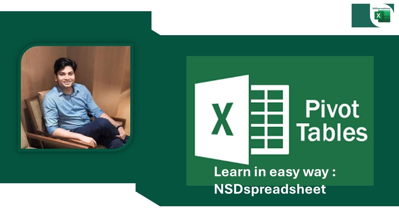 Basic Pivot Table - Learn in easy way by NSDspreadsheet - YouTube