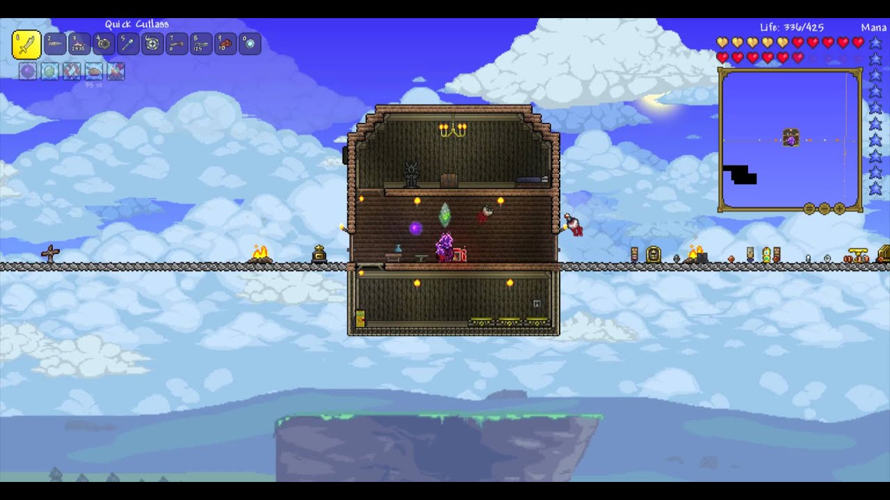 Terraria: Golem boss battle! - YouTube