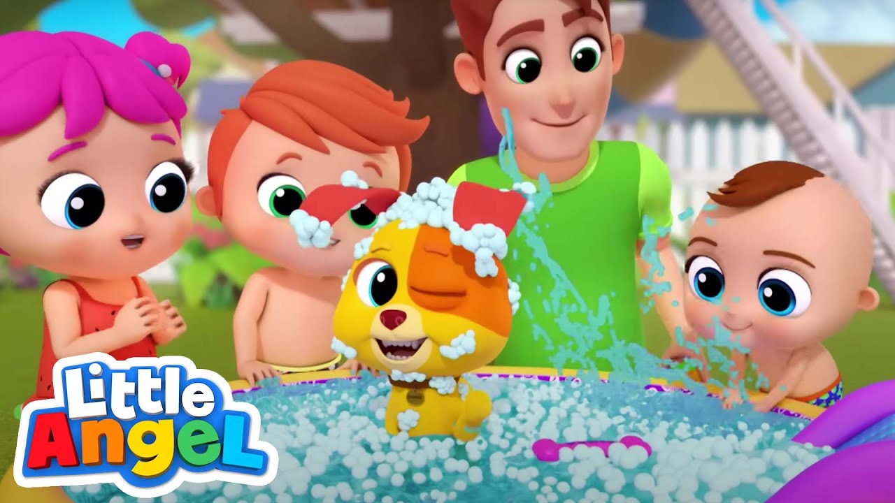 Bingo Takes a Bath | Little Angel | Life at Sea | Kids Ocean Learning ...
