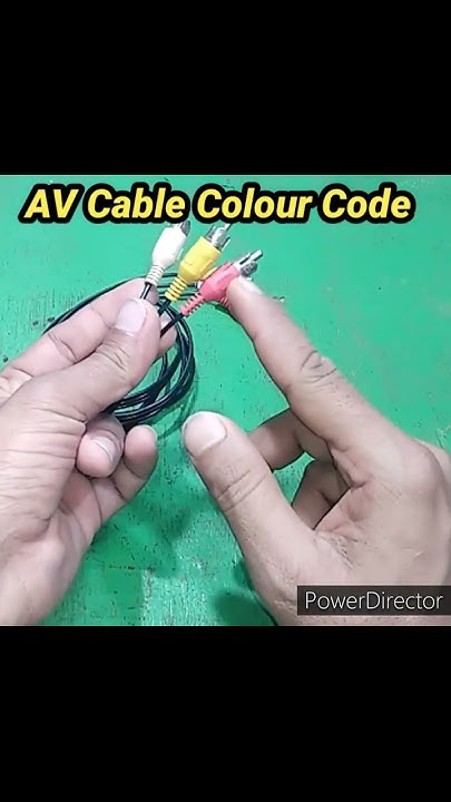 Audio video cable colour code | AV cable ki colour coding | #shorts ... Audio video cable colour code | AV cable ki colour coding | #shorts ...