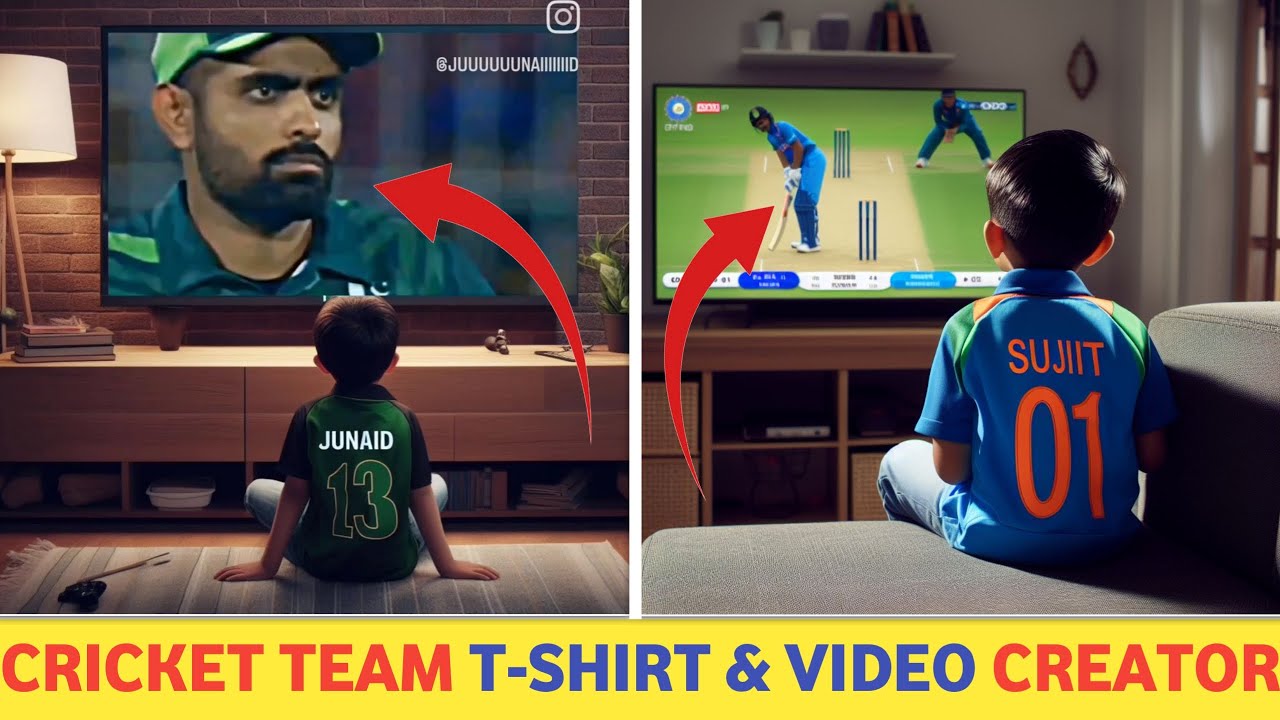 How To Make Cricket Team T-Shirt Image | Cricket Team T Shirt Video ...