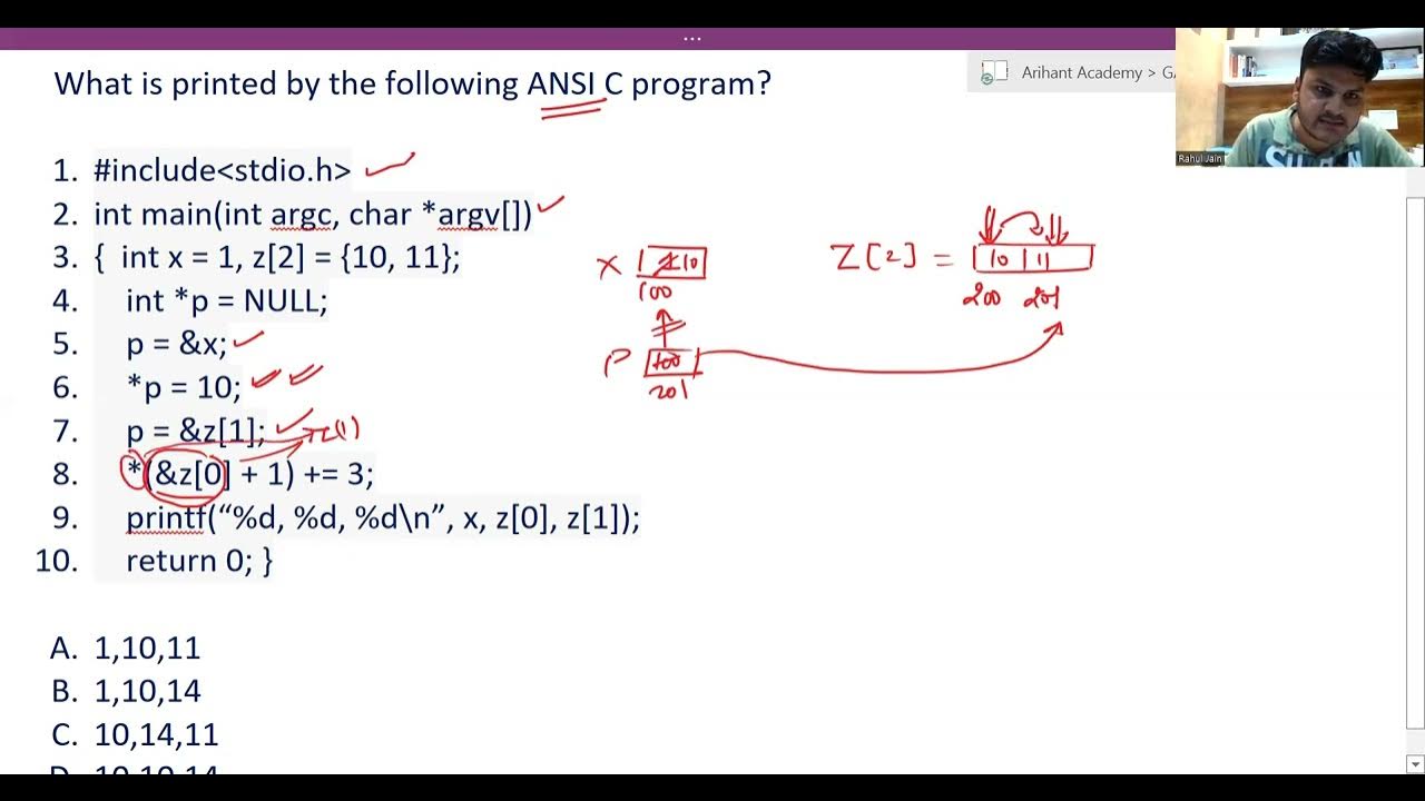 Solved GATE CS PYQs | GATE CS 2022, Que-11 | C Programming Concepts - YouTube