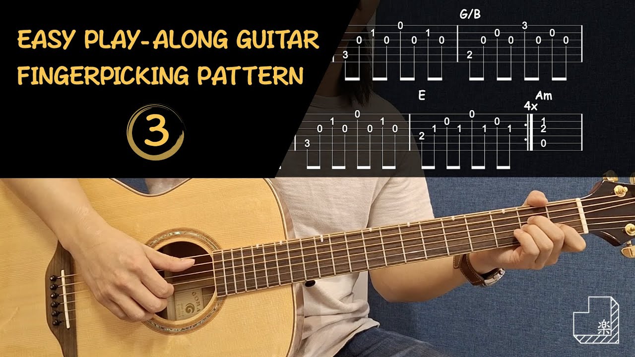 Ep3 Easy Play-along Guitar Fingerpicking Patterns 勾弦伴奏練習 - YouTube