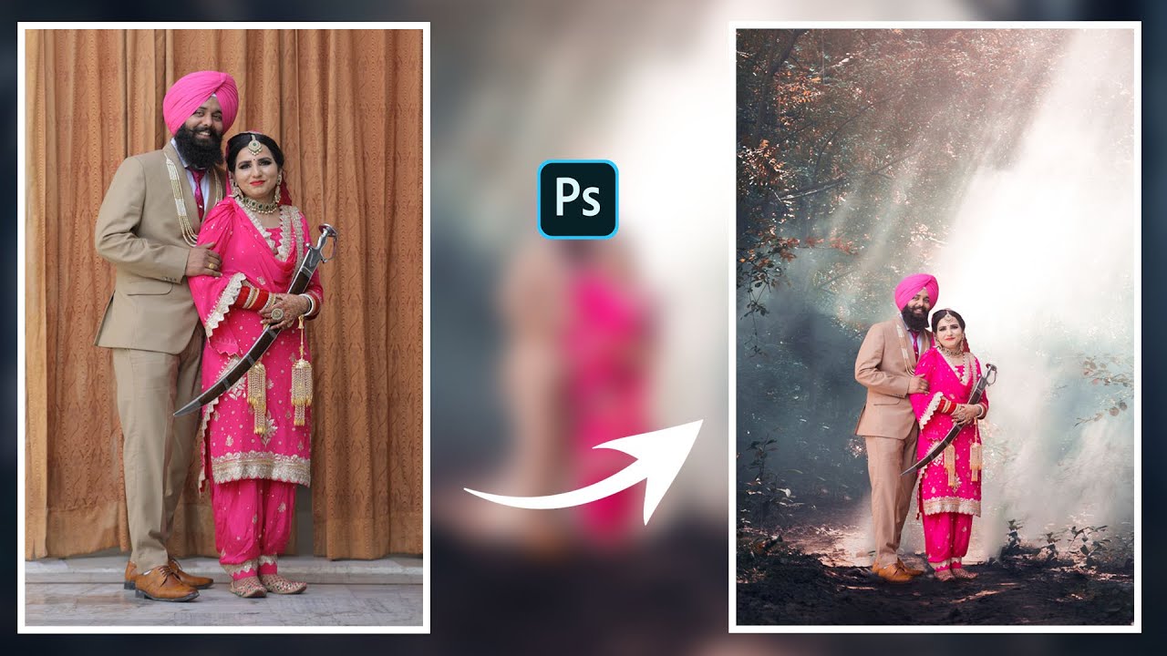 How to Edit Wedding Photos in Photoshop cc 2020 | Cinematic Couple ...