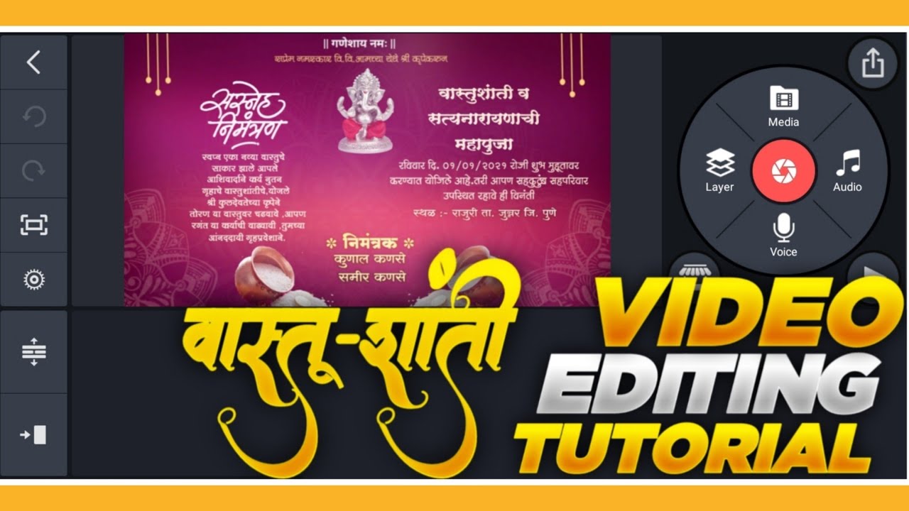 VASTU - SHANTI VIDEO BANNER EDITING KINEMASTER #Ravan_Graphics - YouTube