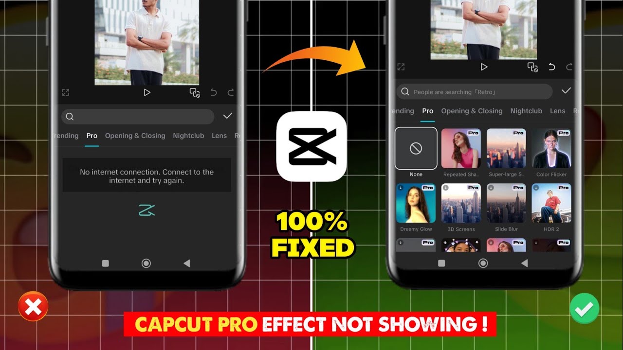 Capcut Pro Effects Not Showing | Capcut me Effect Nahi aa Raha hai | Capcut No Internet Problem ...