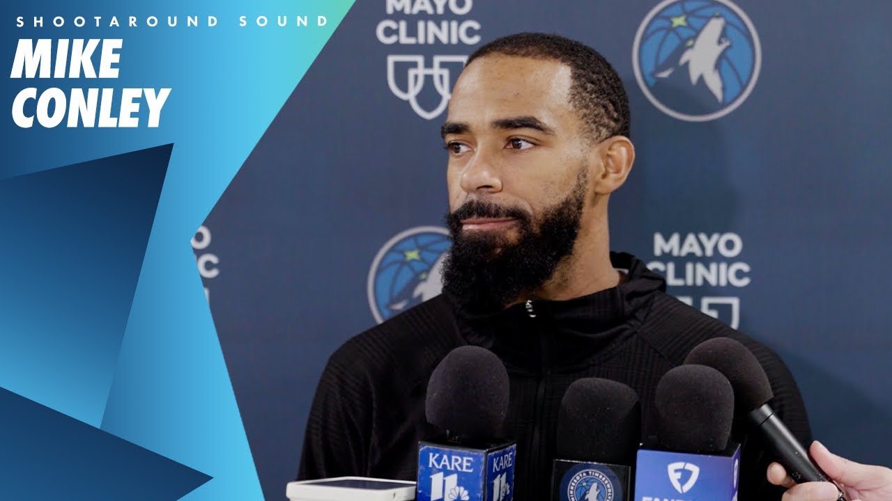 “Find Some Rhythm.” | Mike Conley Shootaround Sound | 12.21.24 - YouTube