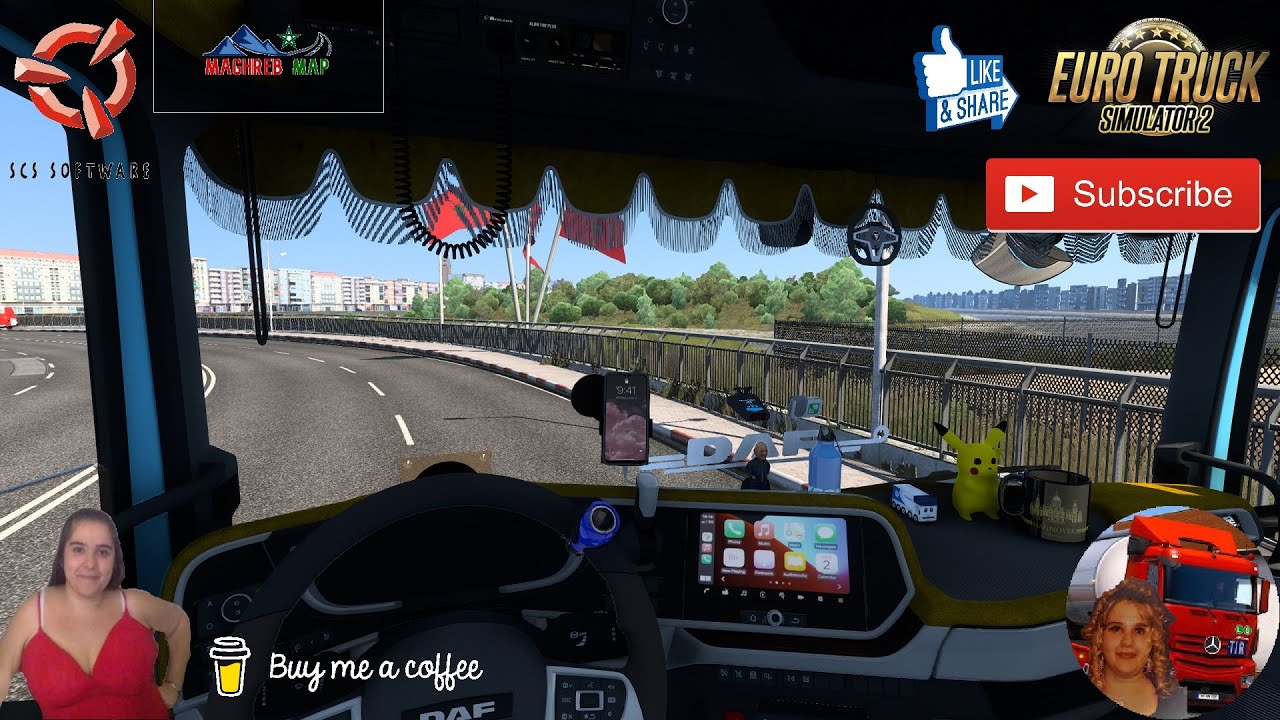 Euro Truck Simulator 2 (1.46) Interior Addons DAF XF/XG by ⚒ Virtual Service ⚒ [1.46] + DLC's ...
