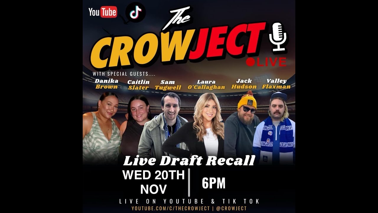 2024 AFL Draft Night LIVE with special guests! | E284 | The Crowject ...