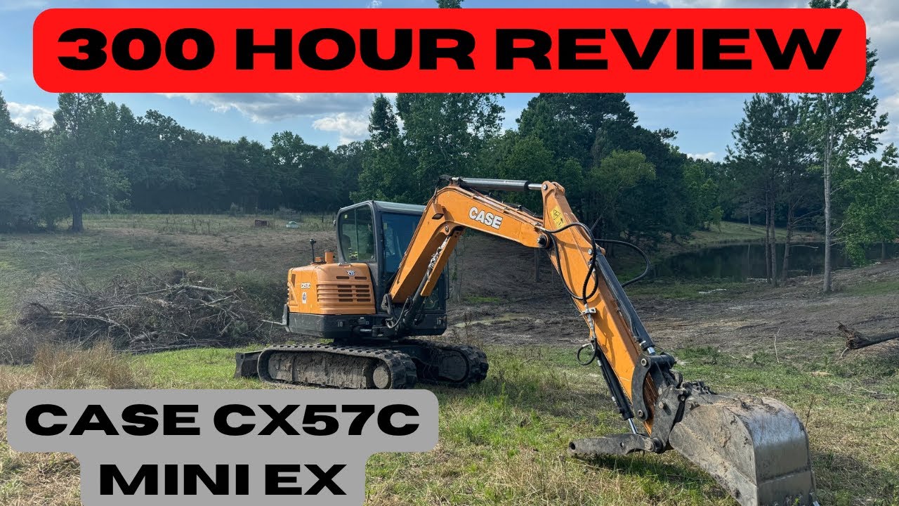300 hour review on the Case CX57C mini excavator - YouTube