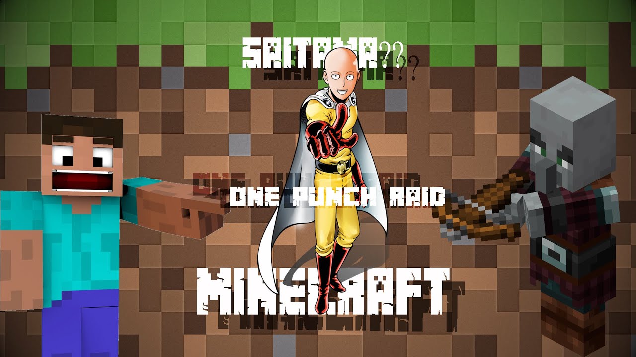 Minecraft Saitama finish raid in one punch #Minecraft, #Gaming - YouTube