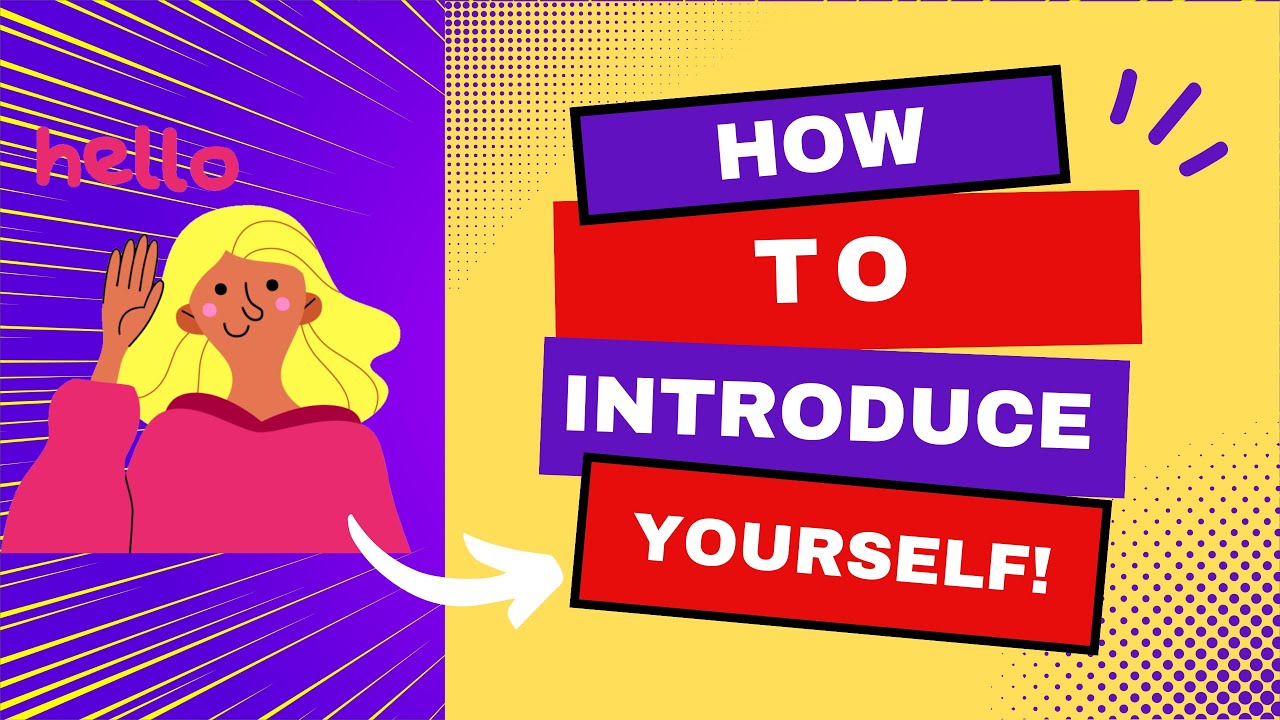 Let's learn HOW to Introduce YOURSELF in English with EXAMPLES 🤩 ...