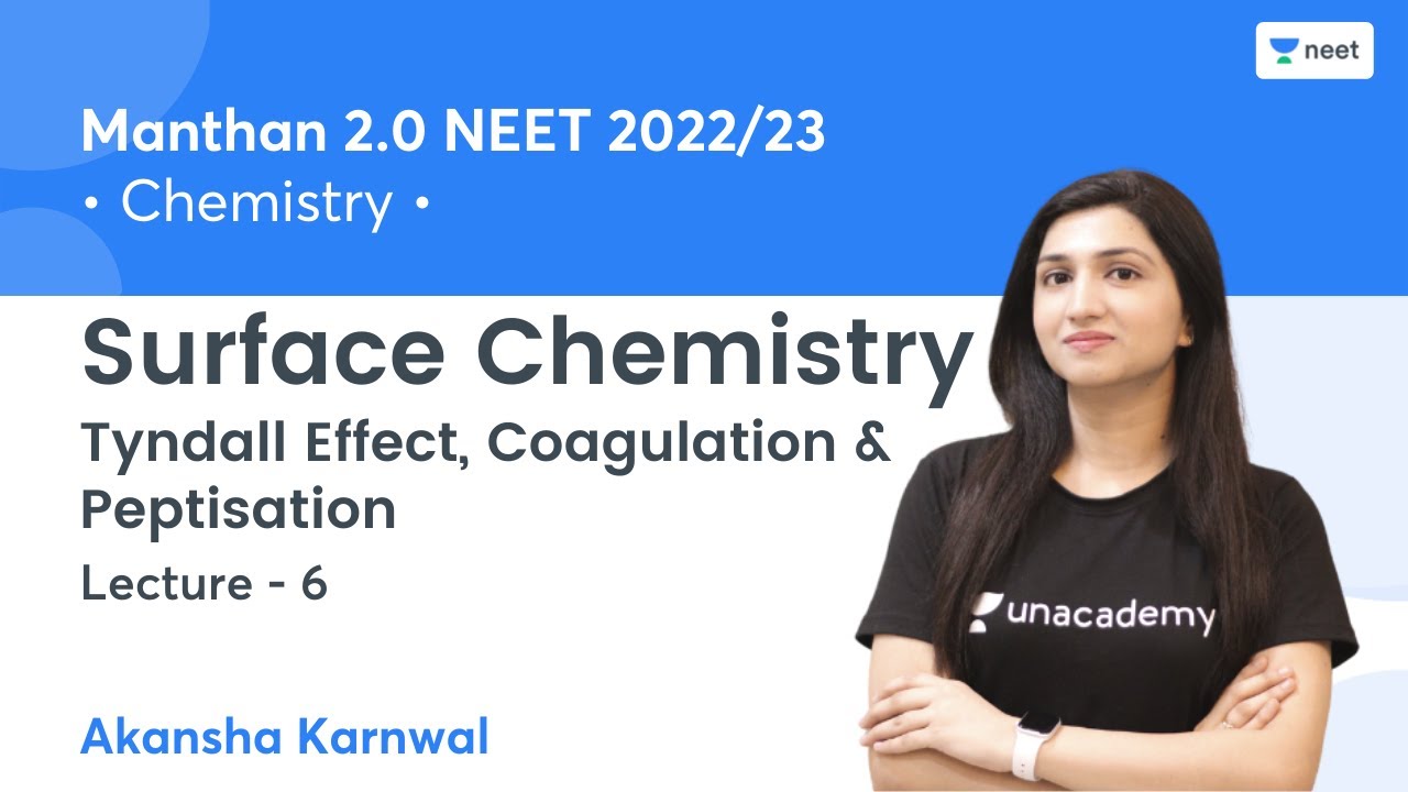 Surface Chemistry | Tyndall Effect, Coagulation & Peptisation | L6 ...