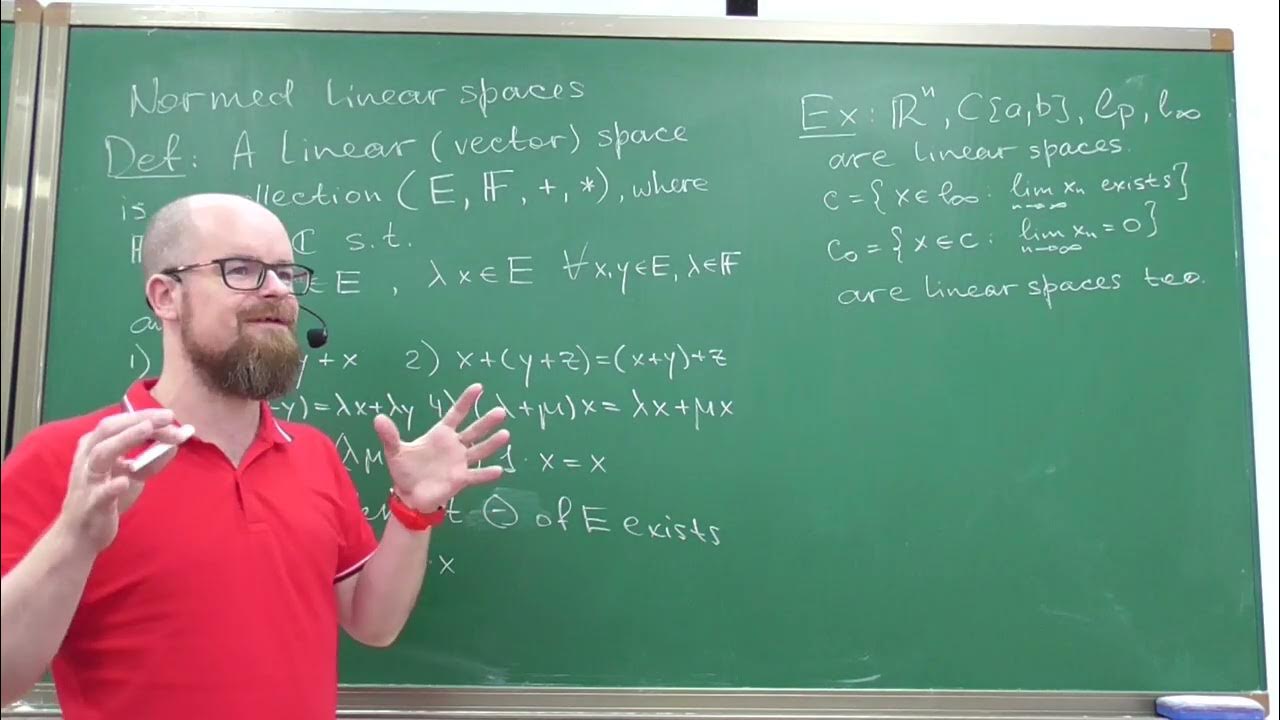 Normed linear spaces - YouTube