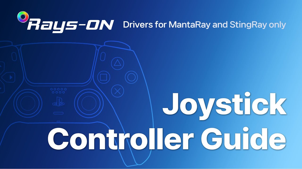 Controller Quick Guide for Rays-ON, a dedicated driver program for MantaRay and StingRay - YouTube