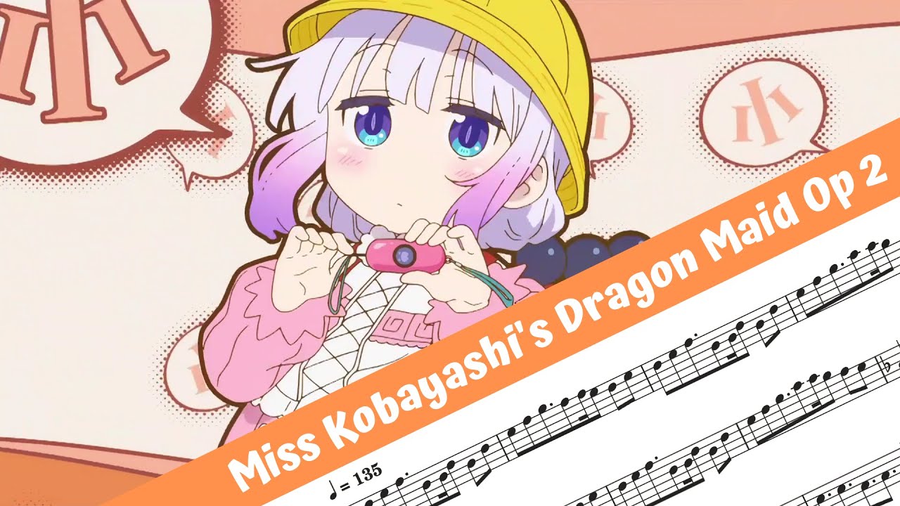 Miss Kobayashi's Dragon Maid Opening 2 (Flute) - YouTube