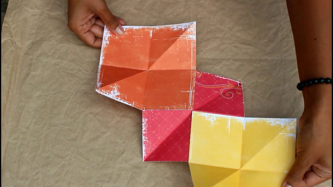 DIY Paper Craft - How To Make A Mini Album Squash Book! - YouTube