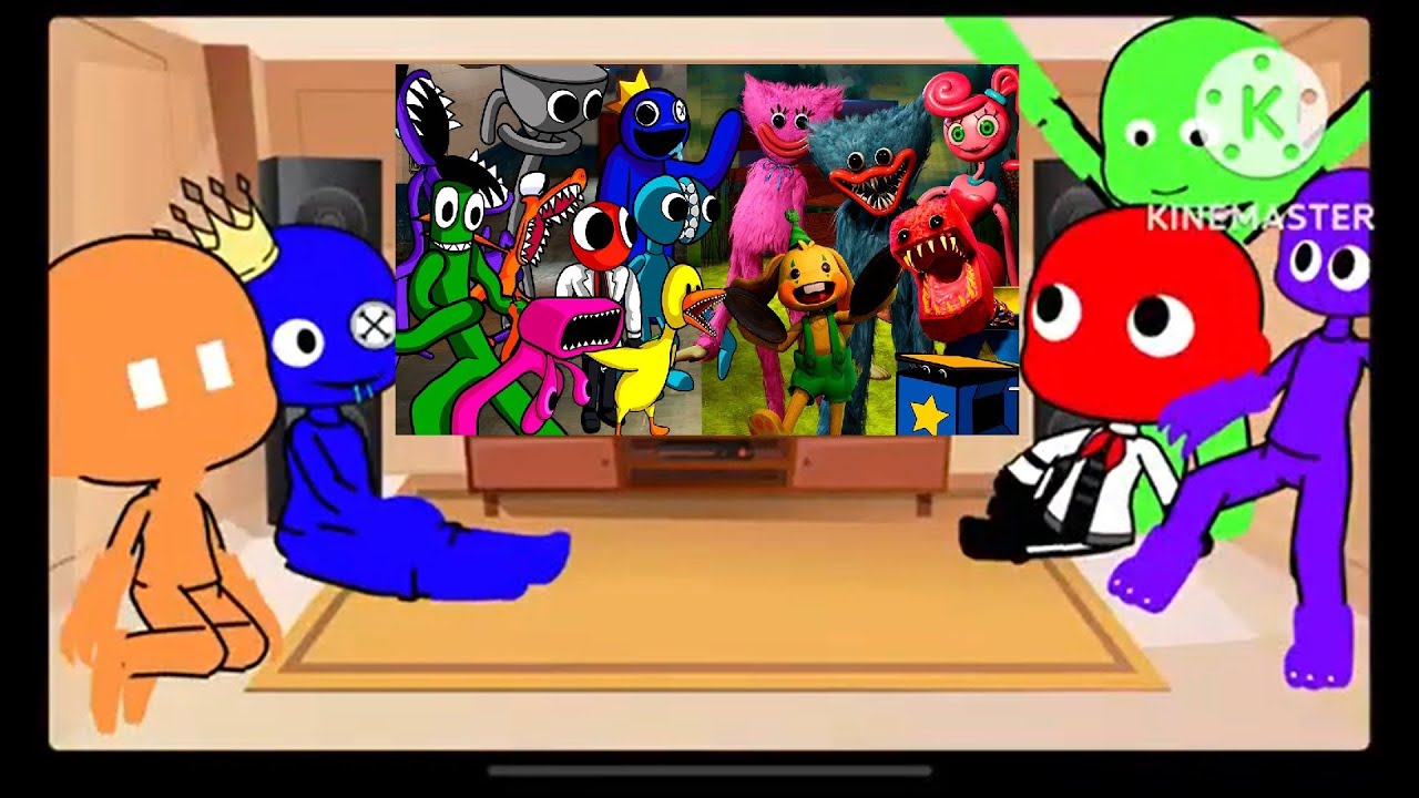 Rainbow Friends Reacts To New Rainbow Friends VS All Project Playtime ...