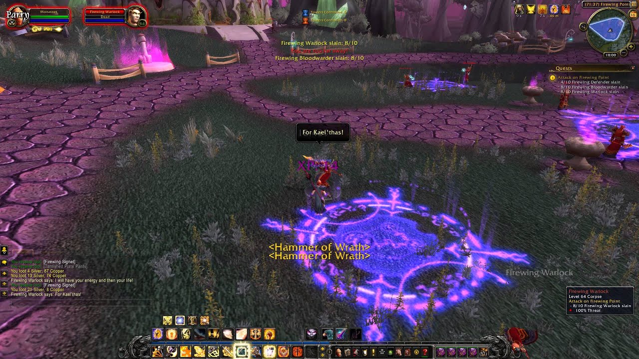 Quest 736: Attack on Firewing Point (WoW, human, paladin) - YouTube