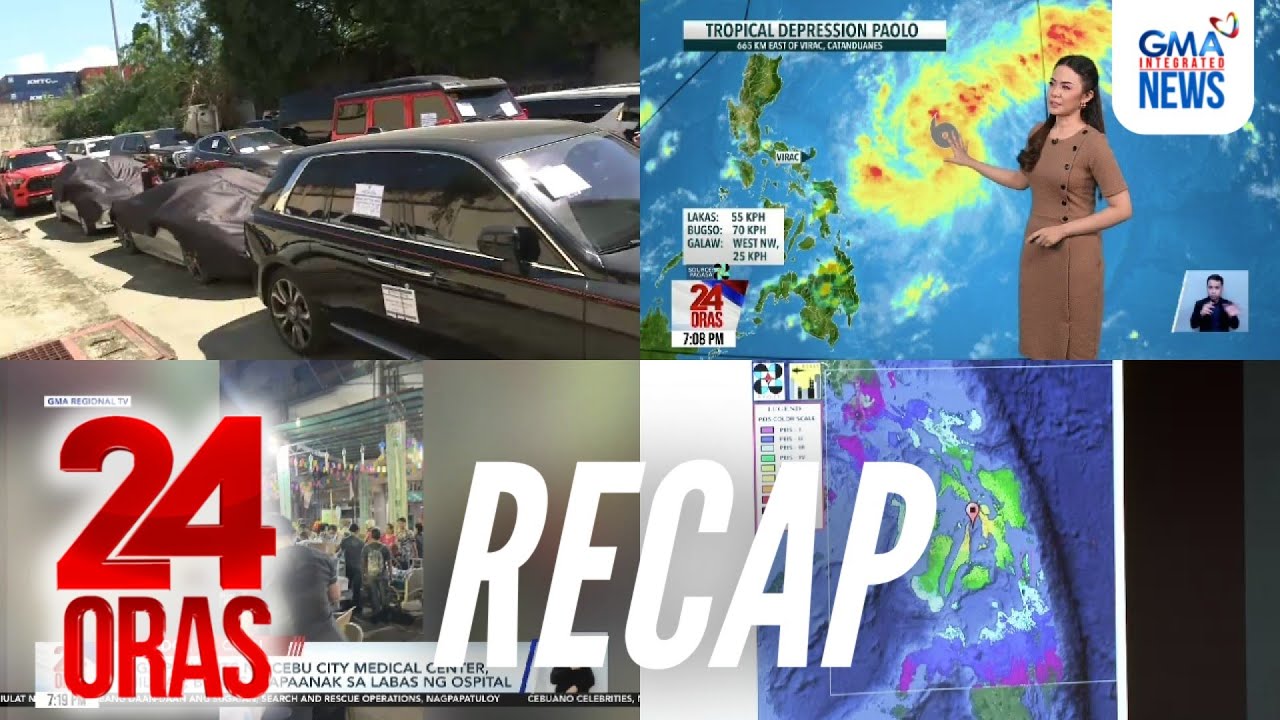 24 Oras: (Part 2) Epekto ng lindol sa Cebu | Update sa Bagyong Paolo ...