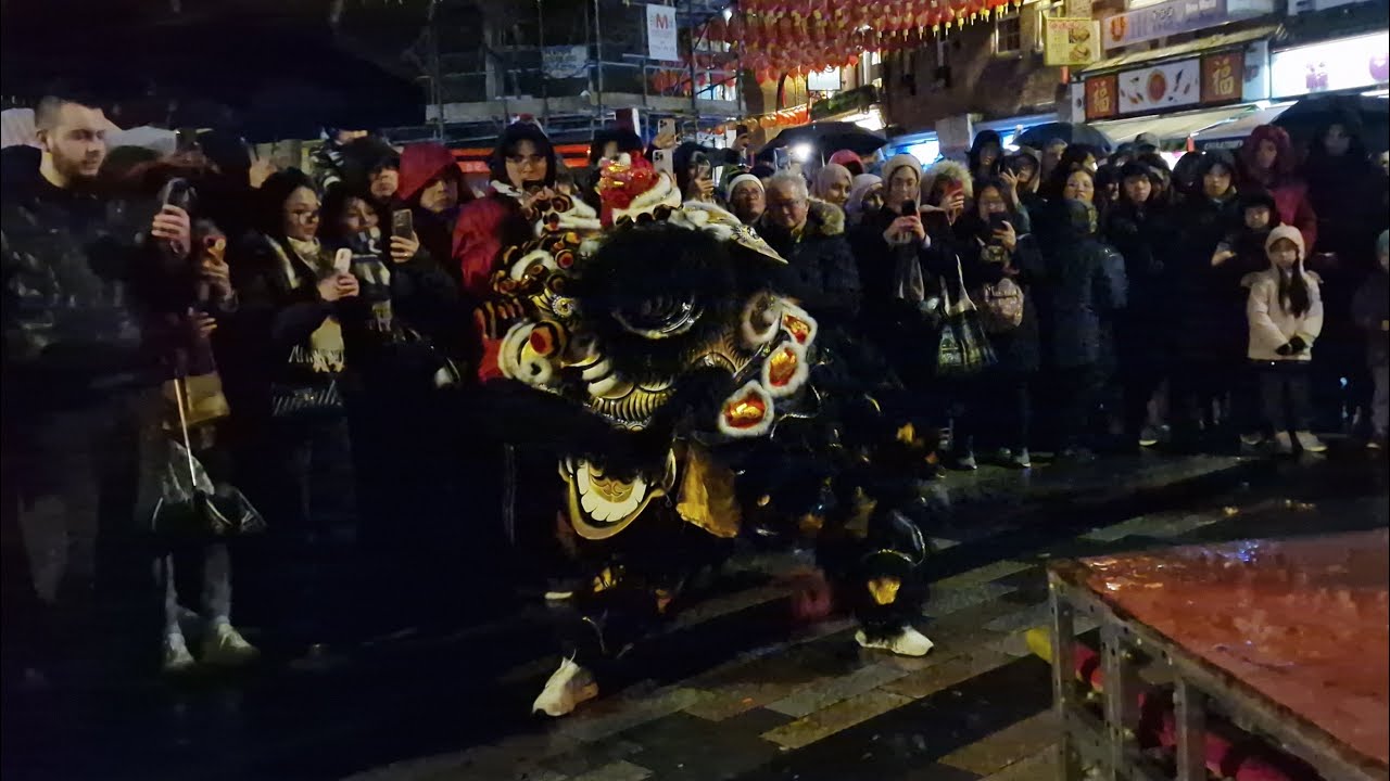 Lion Dance by Lung Ying Dragon Style UK | 2024 | Chinatown London - YouTube