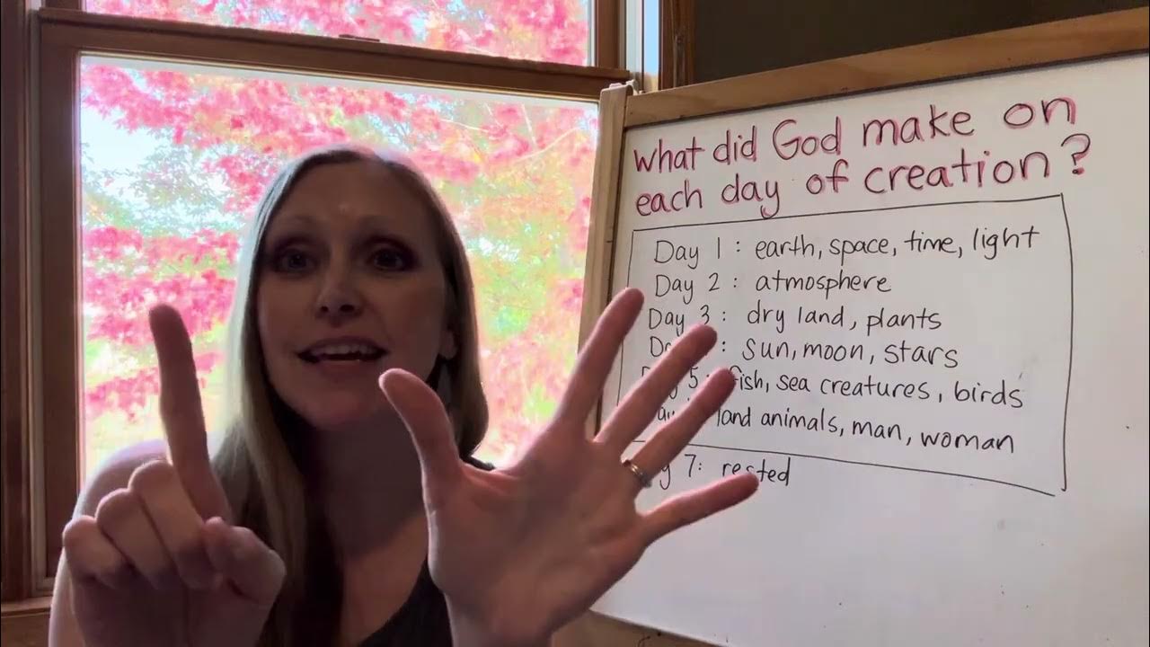 CC cycle 1 weeks 1 and 2 Bible - What did God make on each day of ...