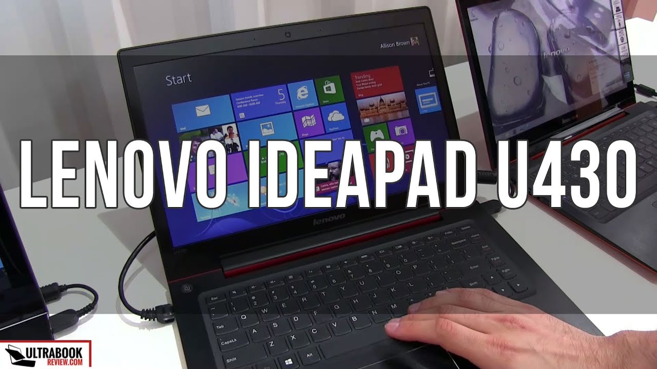 Lenovo Ideapad U430 / U430P with a matte screen - YouTube