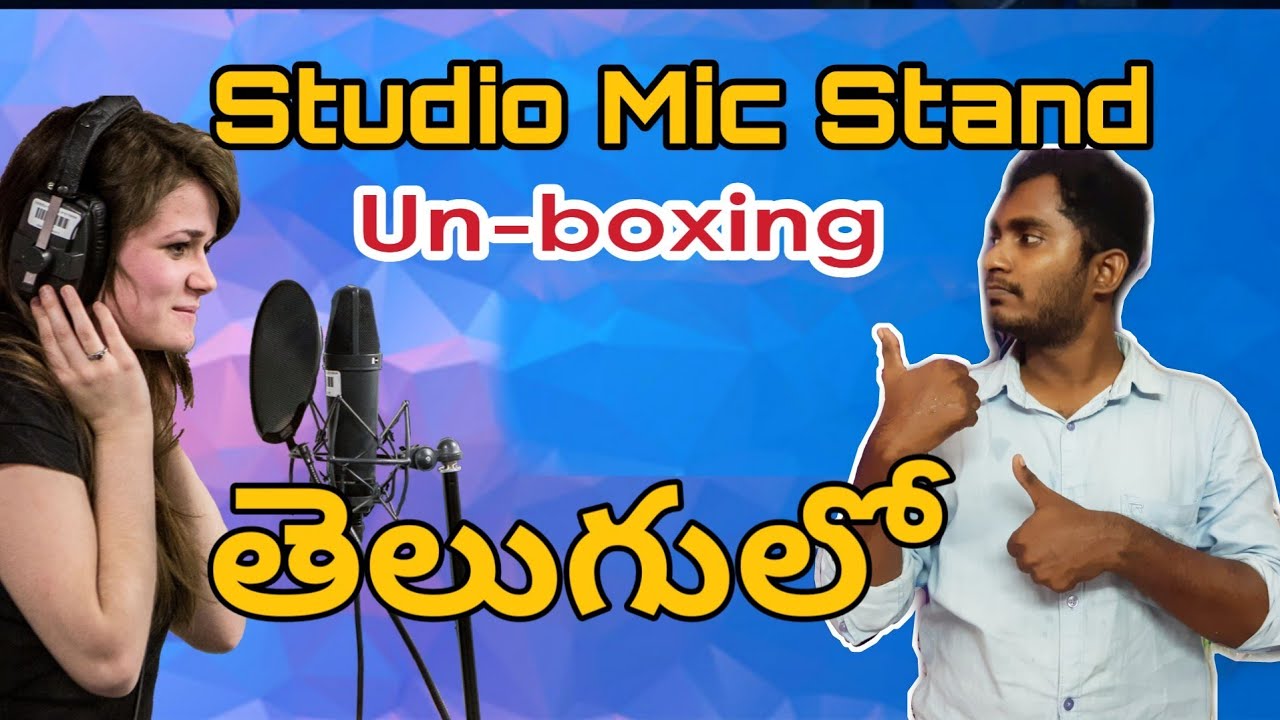 High quality mic stand #Unboxing in telugu | By Telugu Tech Expansion ...