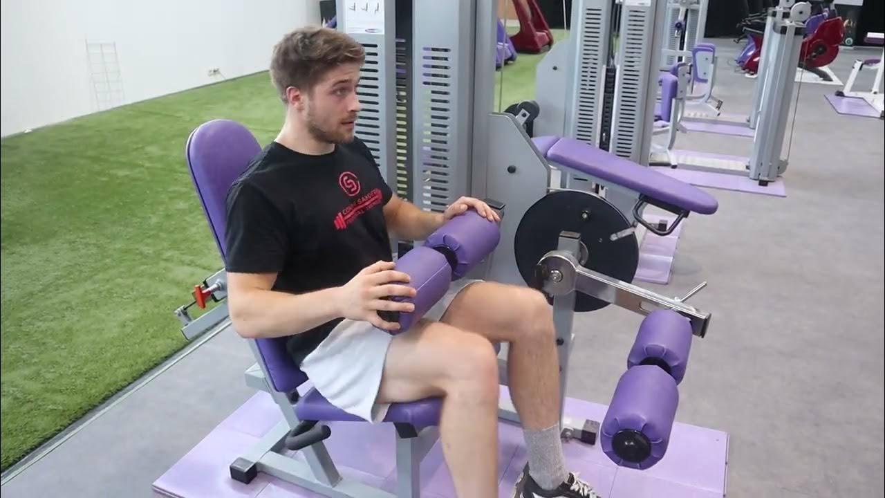 Seated Machine Hamstring Curls - YouTube