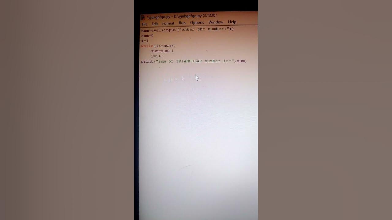 Python Coding Easy Shorts Codewithkk Python Programming Subscribe Triangular Number